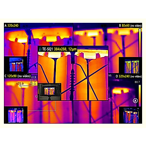 Thermal Expert TE-SQ1, i3system Thermal Imaging Camera, 384x288 IR Resolution, 5" Touch Screen, Designed and Manufactured in Korea, Excellent Performance for Measuring Abnormal temperatures