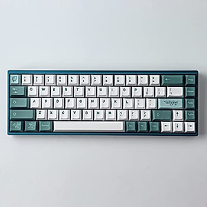 Hyekit PBT Keycaps 100 Keys Botanical Garden Dye-Sublimation Cherry Profile US/ISO Layout Custom Keycaps for 61/64/68/75/87 Mechanical Gaming Keyboard