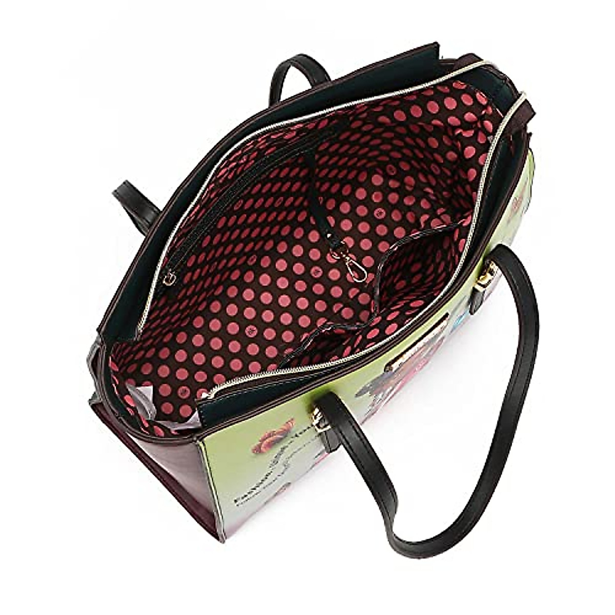 DESTINY BY NICOLE LEE 3 Pieces Set Fashion Handbag Eco Leather Large Shoulder Bag Mini Messenger Bag Pouch for Women Girls NK12241 ADF