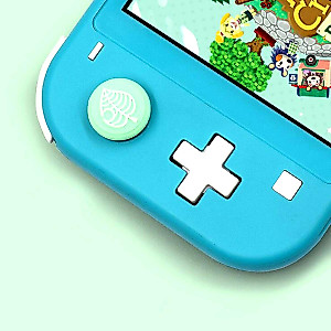 Wen XinRong 6Pcs Thumb Grip Caps Compatible with Nintendo Switch/Lite Cute Cat Paw Raccoon Green Leaf Design Joystick Caps Compatible for Switch Joy Con Controller NS Accessories