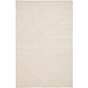 Safavieh Tibetan Collection 10' x 14' Ivory/Ivory TB833A Hand-Knotted Viscose Rug