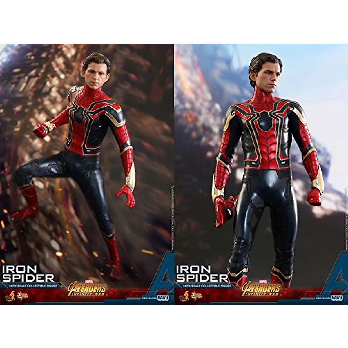Hot Toys Marvel Avengers Infinity War Spider-Man Iron Spider Suit 1/6 Scale 12" Action Figure