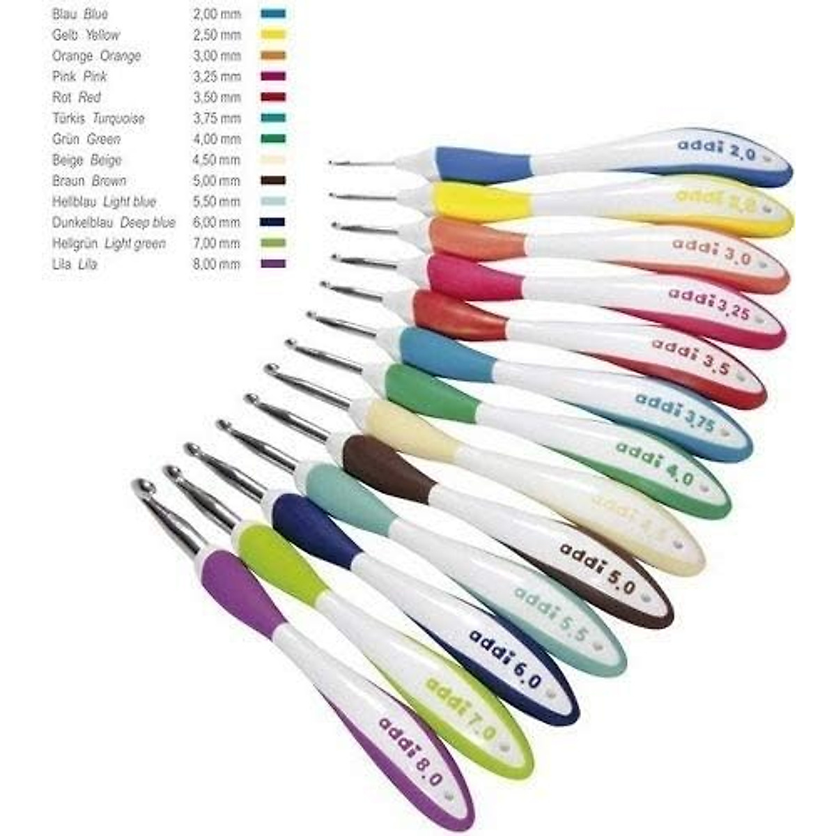 Addi Swing Hooks - Complete Set of 13 Hooks