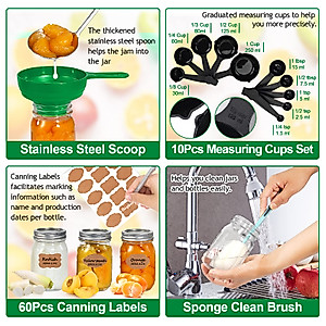 Canning Supplies Starter Kit, All-in-one Canning Kit with Rack, Home Canning Set Canning Accessories Canning Equipment and Supplies for Beginners and Enthusiasts