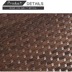 SOLAURA 3-Piece Patio Furniture Outdoor Rocking Chair Set Brown Wicker Patio Bistro Sets, Front Porch Furniture with Beige Cushion, Two Patio Chairs with High Backrest & Glass Coffee Table