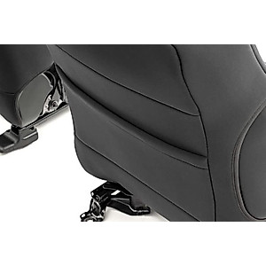 Rough Country Front & Rear Neoprene Seat Covers for 2016-2022 Tacoma - 91031, Black