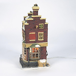 Department 56 Porcelain Dickens' Village Scrooge and Marley Counting House Lit Building, 9.65, Multicolor