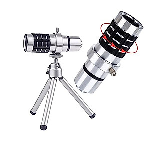 NOLITOY 2pcs Smartphone Phones celulares Smartphone Phone Stand Tripod Phone fisheye Lens 10x Macro Lens for Cell Phone Clip-on Cell Phone Lens 12X Mobile Phone Lens Telescope Lens Suite