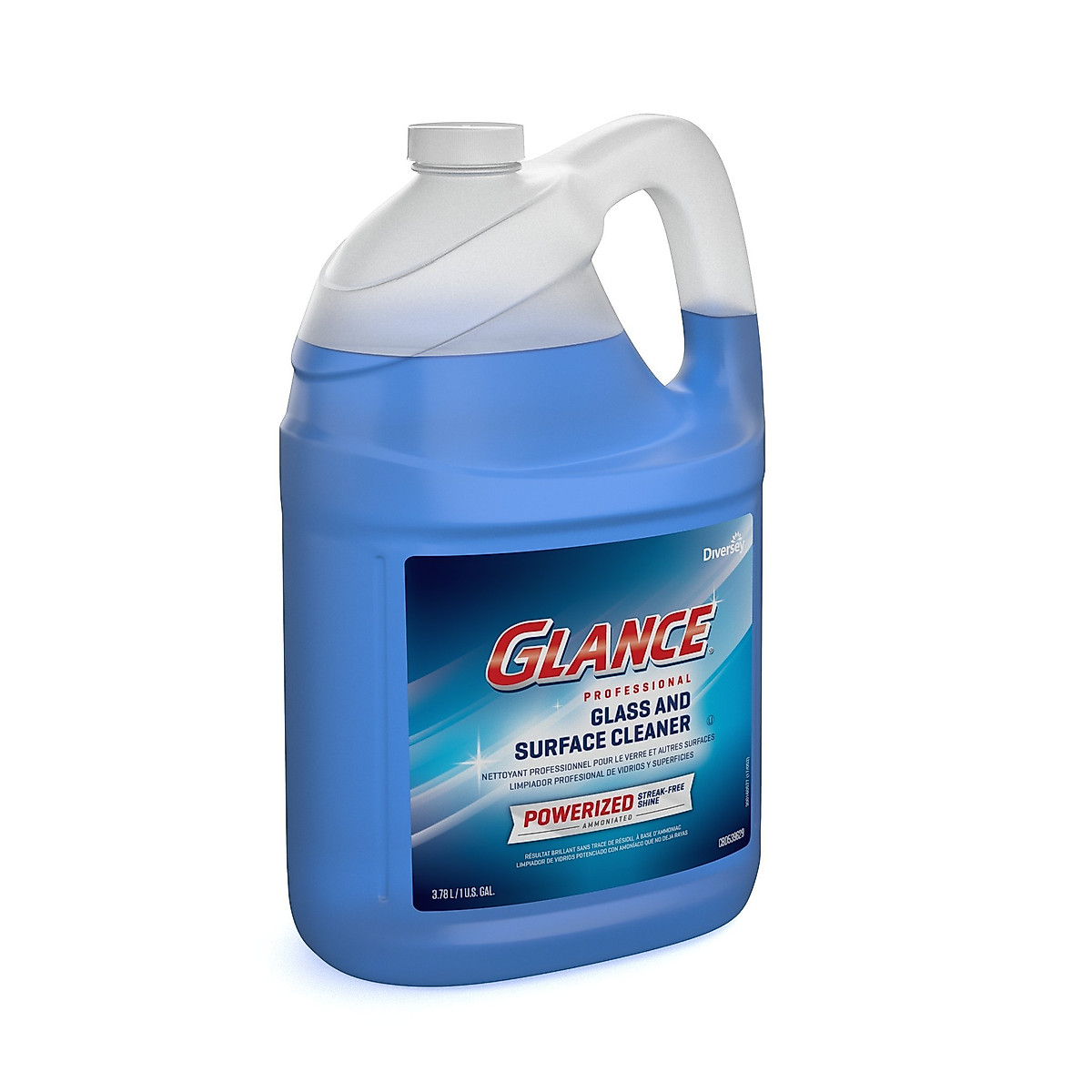 Diversey Glance Powerized Professional Glass & Surface Cleaner, 1 Gallon (4 Pack)