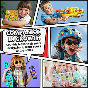 HORIECHALY Scratch and Sniff Stickers, Smelly Stickers for Kids 68 Sheets 17 Scents, 1000+ Scented Stickers of Food Fruit Flower, Classroom Reward Stickers for Teachers, Holiday Gift for Little One.