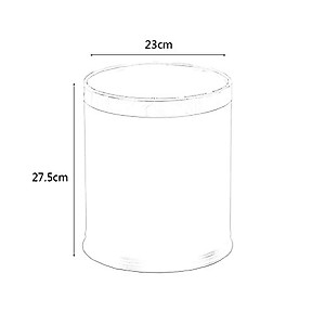 TJLSS Trash Can Commercial Grade, Heavy Gauge Brushed Stainless Steel (Color : A)