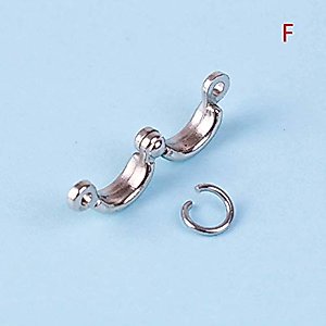 CoscosX 6 Pcs Pet Birds Training Leash Rings Clip Parrot Flying Accessory Pigeon Leg Ring,10mm Ring