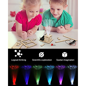 Poraxy 4 in 1 STEM Kits for Kids Age 8-10, Science STEM Projects for Kids 8-12, 3D Puzzles, Educational Craft Building Toys 8-13, Christmas Birthday Gifts for Girls Boys 6 7 8 9 10 11 12 13 Year Old