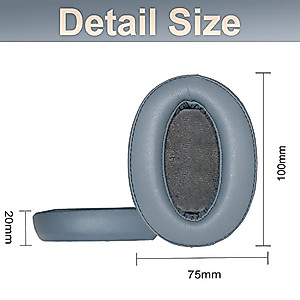 WH-H910N Replacement Earpads Quite-Comfort Protein Leather Headset Ear Cushions Ear Cups Compatible with Sony WH-H910N Headset (Blue)