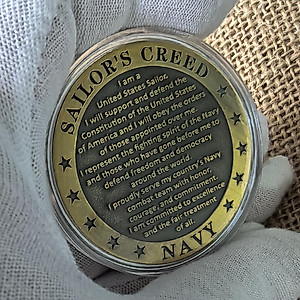USA-Navy Core Value Sailor's Creed Challenge Coin (Single Coin)