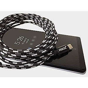 AGOZ 6ft Type USB C Cable Fast Charger for T-Mobile REVVL V+ 5G, TMobile TCL Stylus 5G, ZTE Blade 11 Prime, Max Duo Z962BL Z963VL, Blade ZMAX Z982, Blade Spark Z971, Max XL N9560, Blade X1 5G