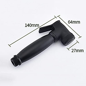 NBAAYIK Bidet Sprayer for Toilet,Bidet Shower Attachment,Handheld Bidet Sprayer Kit,Handheld Bidet Toilet Sprayer Jet Sprayer Kit,Toilet Sprayer Set,Bidet Sprayer Wall Mount,Black B (Black