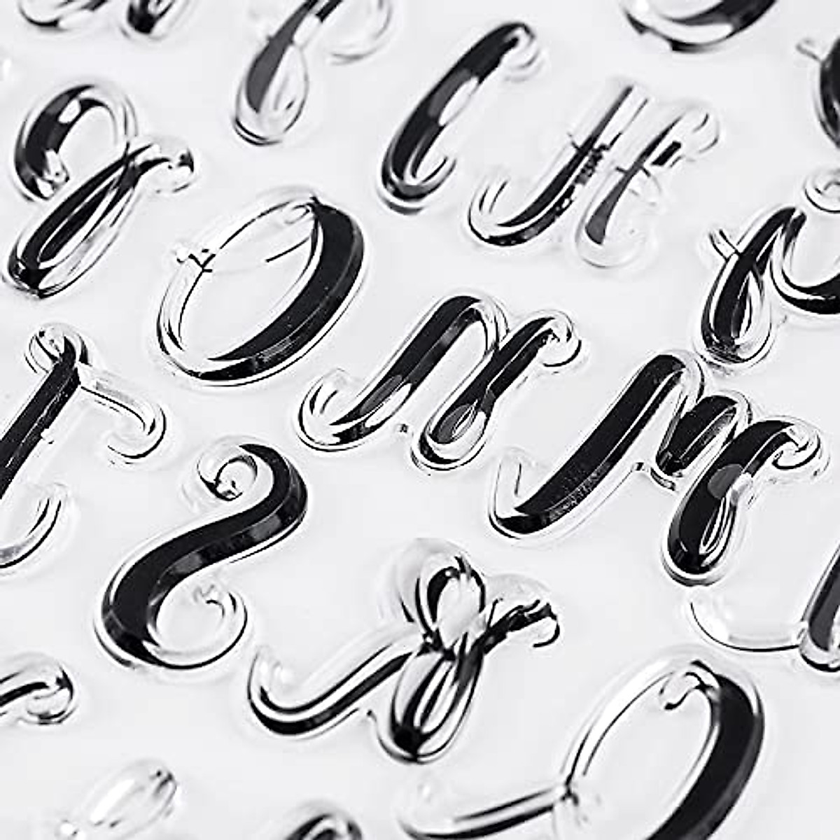 Alphabet Cake Stamp Tools Cookie Stamp Set Alphabet Numbers Fondant Cake Mold (9 pieces)