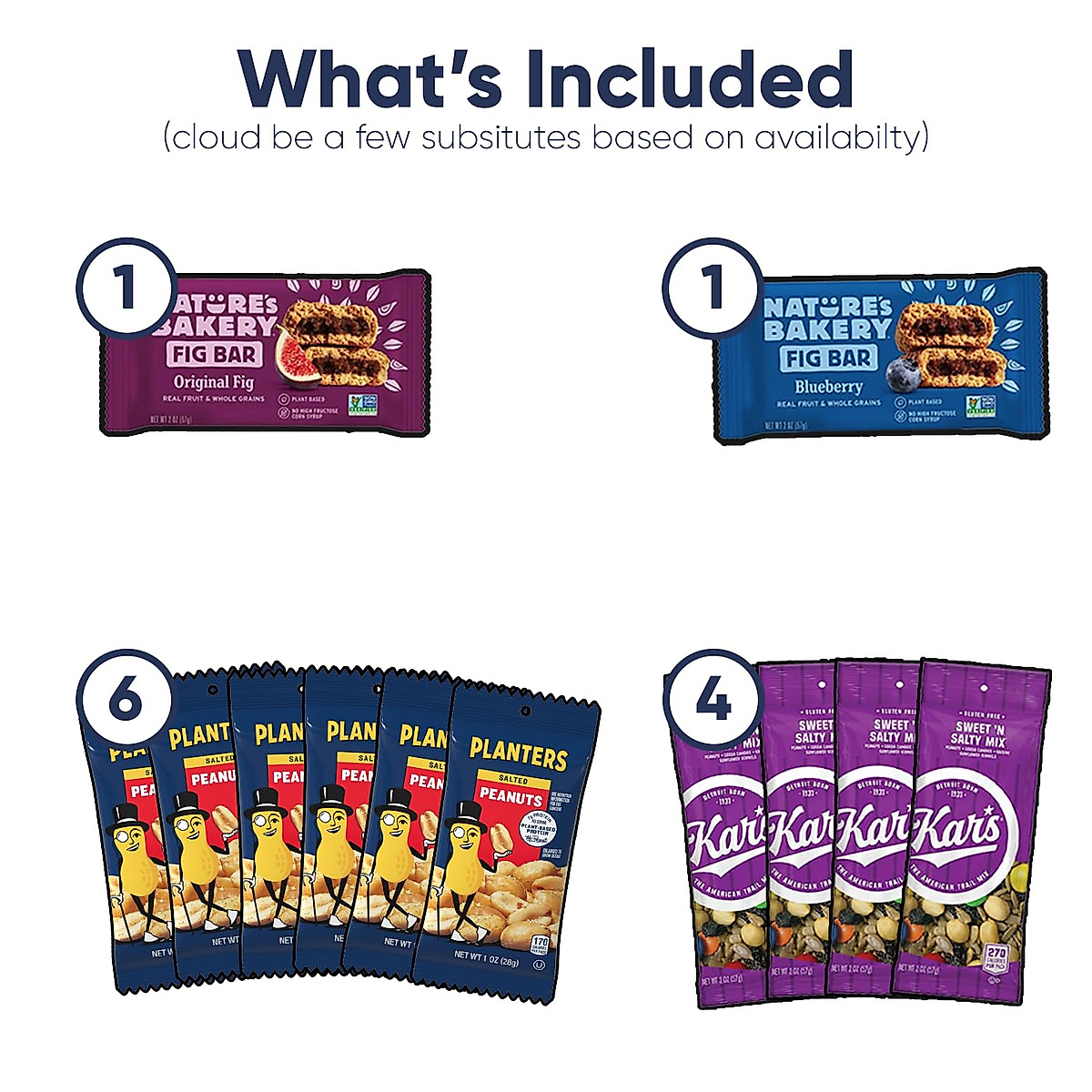 Ultimate Healthy Snacks Care Package (30 Count) - Bars & Nuts Variety Gift Basket