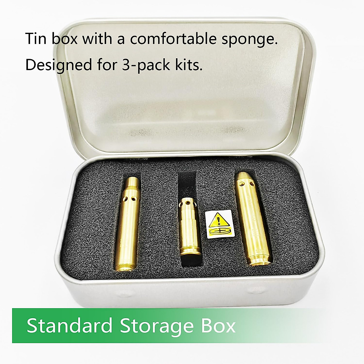 ARKSight Hunting BoreSighter for 223/9MM/243/308/7mm-08REM Cal, Red Dot Brass Chamber Bore Sight Kit for Rifle Scopes and Handgun