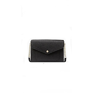 Kate Spade Tinsel Flap Glitter Crossbody Purse (Black)
