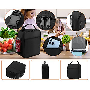 ZM-YOUTOO Lunch Box for Men - Reusable Lunch Bag Men Adult Teen Women Boy Girl - Insulated Small LunchBox for Work School Picnic