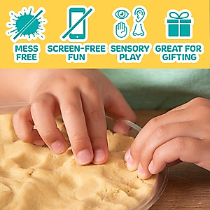 Made By Me! Sand Dough Sculpt & Paint Creations! Pottery Press, Sand Dough Bowl Kit, Paint & Create Your Own Pottery, Mess-Free Pottery Kit for Kids, Great Arts & Craft Activity for Ages 6, 7, 8, 9