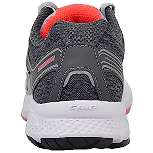 Saucony Women's Cohesion 10 Grey/Peach Running Shoe 9 M US