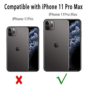 Waterproof iPhone 11 Pro Max Case - iPhone 11 Pro Max Full Body Bumper Case Waterproof Apple iPhone Rugged Protection Case with Built-in Screen Water-Resist Case Cover Black