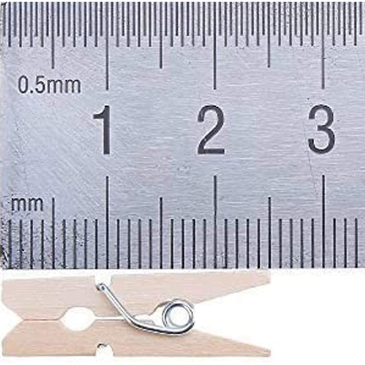 Mini Clothespins,200 Pcs Natural Wooden Photo Clips and 20 Meters Jute Twines for Photo Wall Decoration Craft Pins Pegs Scrapbooking Postcard Art Work Display