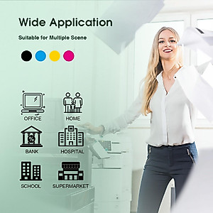 Clorisun 933 933XL Color Ink Cartridge Compatible for HP 933 933XL OfficeJet 6700 6600 7612 6100 7610 7510 7110 Printer (2Cyan, 2Magenta, 2Yellow) 6 Pack