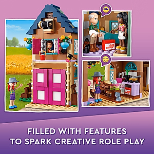 LEGO Friends Organic Farm House Set 41721 with Toy Horse, Stable, Tractor and Trailer Plus Animal Figures, for Kids, Girls and Boys Aged 7+