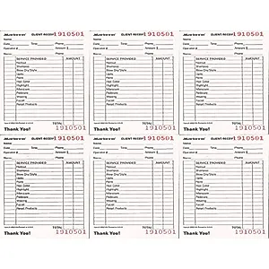 Marianna Deluxe Salon Check Pads 5'x3' White 6 x BK-08821W