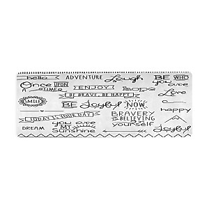 Qilmy Inspiration Word Pattern Yoga Mat Non-Slip Folding Travel Fitness & Exercise Mat for All Types of Yoga, Pilates & Floor Workouts (71" L x 26" W x 1mm Thick)