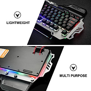 SOLUSTRE Gaming backlit keyboard wireless keyboards Laptop Keyboard keybar Laptop Accessory Notebook Keyboard desktop keyboard keybord wireless keyboard for laptop Metal Accessories abs