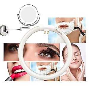 Goandwin 12W T4 Replacement Bulb for Conair Makeup Mirror, 5.5’’ Circular Fluorescent Lamp