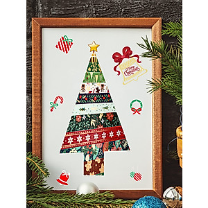 21 Rolls Christmas Gold Foil Washi Tape - Holiday Decor With Snowflake, Deer, Tree Designs - Self-Adhesive Tape for DIY Crafts, Wrapping, Party Favors