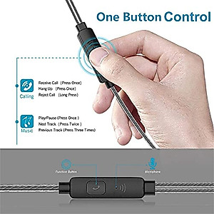 LWZCAM Earbuds Earphones with Microphone,5pack Ear Buds Wired Headphones,Noise Islating Earbuds,Fits 3.5mm Interface for iPad,iPod,Mp3 Players,Android and iOS Smartphones(Black+Pink+White+Green)