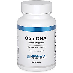 Douglas Laboratories Opti-DHA Enteric-Coated | Essential Omega-3 Fatty Acids for Cardiovascular Health | 60 Capsules