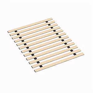 Spring Solution, 0.68-Inch Horizontal Mattress Support Wooden Bunkie Board/Bed Slats, Twin(39"), Beige
