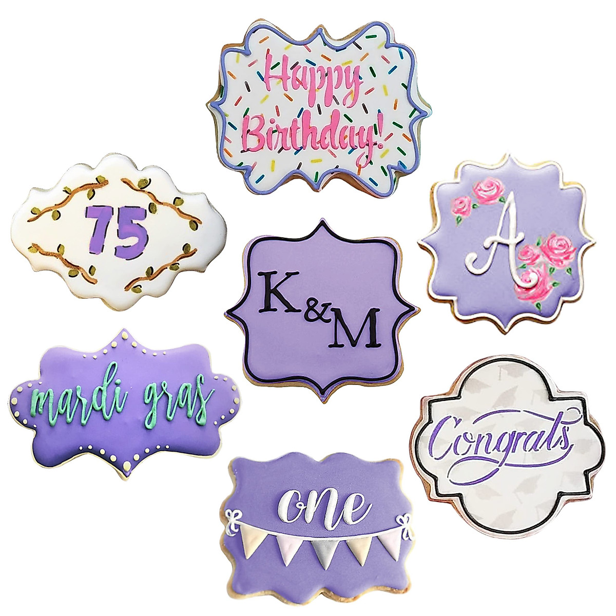 Plaques and Frames Cookie Cutters 7-Pc. Cookie Cutter Set Made in the USA by Ann Clark