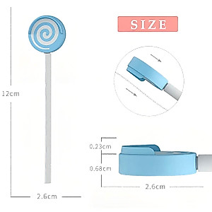 Y-Kelin Kids Tongue Scraper for Ages 2-8, 100% BPA-Free Silicone Cleaner – Cute Lollipop with Easy-to-Grasp Handles and Smiley Covers, Helps Freshen Bad Breath, Pack of 2