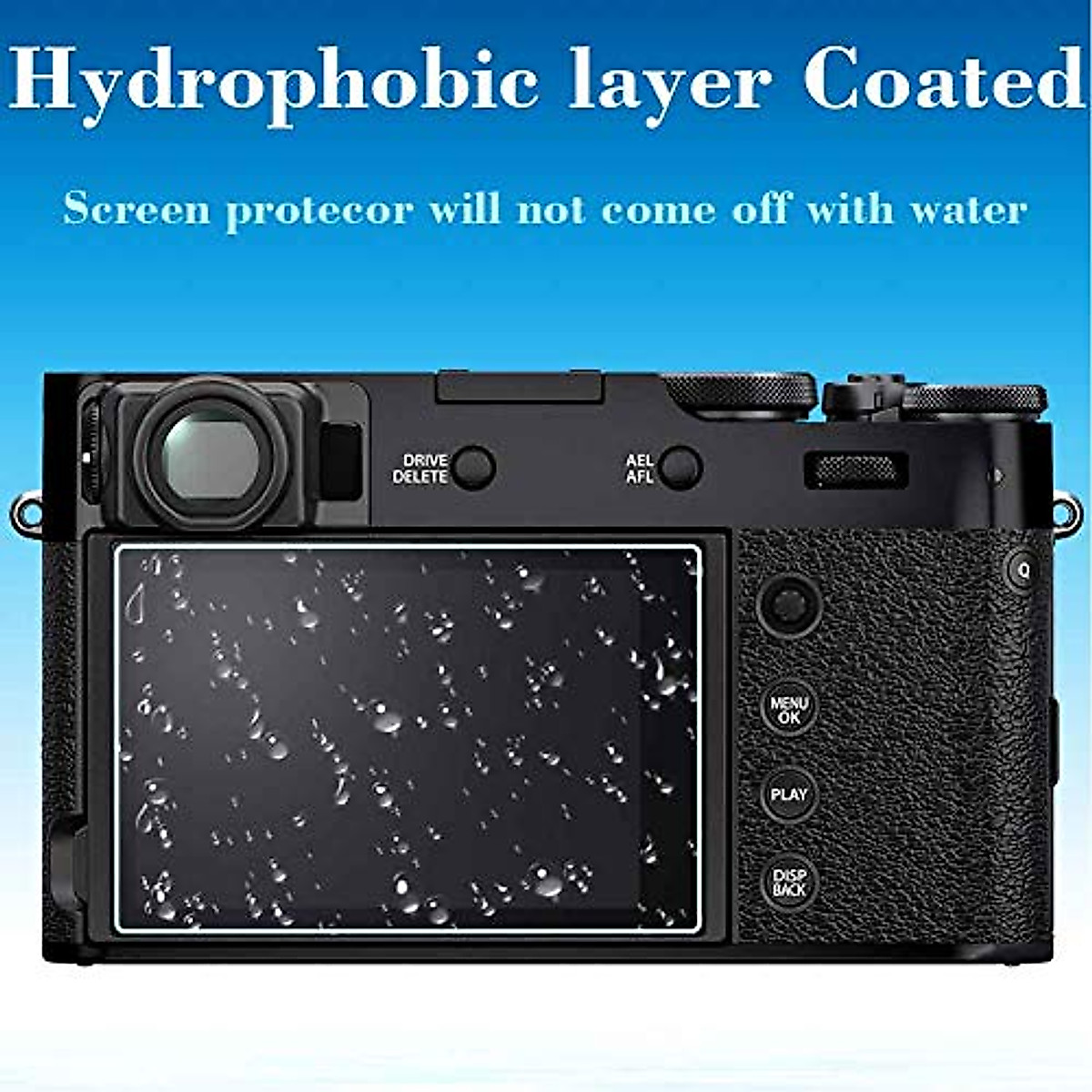 ULBTER Screen Protector for Fujifilm X-T4 X100V Fuji XT4 X-100V Camera [3Pack] with Hot Shoe Cover, 0.3mm 9H Hardness Tempered Glass Cover Anti-Scrach Anti-Fingerprint Anti-Bubble