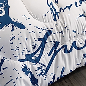 AILONEN Anchor Comforter Set for Teens Boys Kids, Nautical Theme Bedding Set Queen Size,Superior Quilted Duvet Ultra Soft,3 Piece 1 Comforter and 2 Pillowcases,Microfiber Fabric