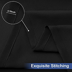 homing 2 Pack Rectangle Table Cloth, Elastic Fitted Fabric Tablecloth Fits for 6 Foot Folding Tables, Washable Table Cover for Picnic, Camping, Indoor & Outdoor (Black, 30" x 72")