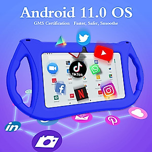 YOBANSE Kids Tablet, 7 inch Tablet for Kids 3GB RAM 32GB ROM, Android 11 Toddler Tablet with