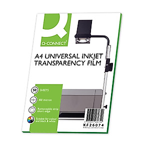 Q CONNECT OHP INKJET FILM UNIVERSAL PK50