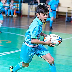 Seematn Web Football Belt 52 Inches Long Belt D Ring Belts for Men Women Youth Boys Kids Girls Football Flag (White,8 Pcs)