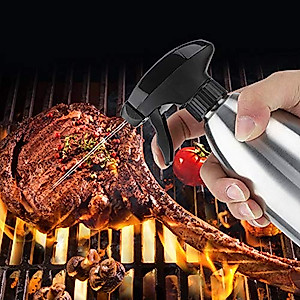 Bbq Spray Bottle For Smoking Barbecue Oil Sprayer Bbq Spritzer Bottle For Smoking,Barbecue Oil Sprayer,Stainless Steel Portable Bottle for Kitchen Outdoor BBQ Cooking Tool
