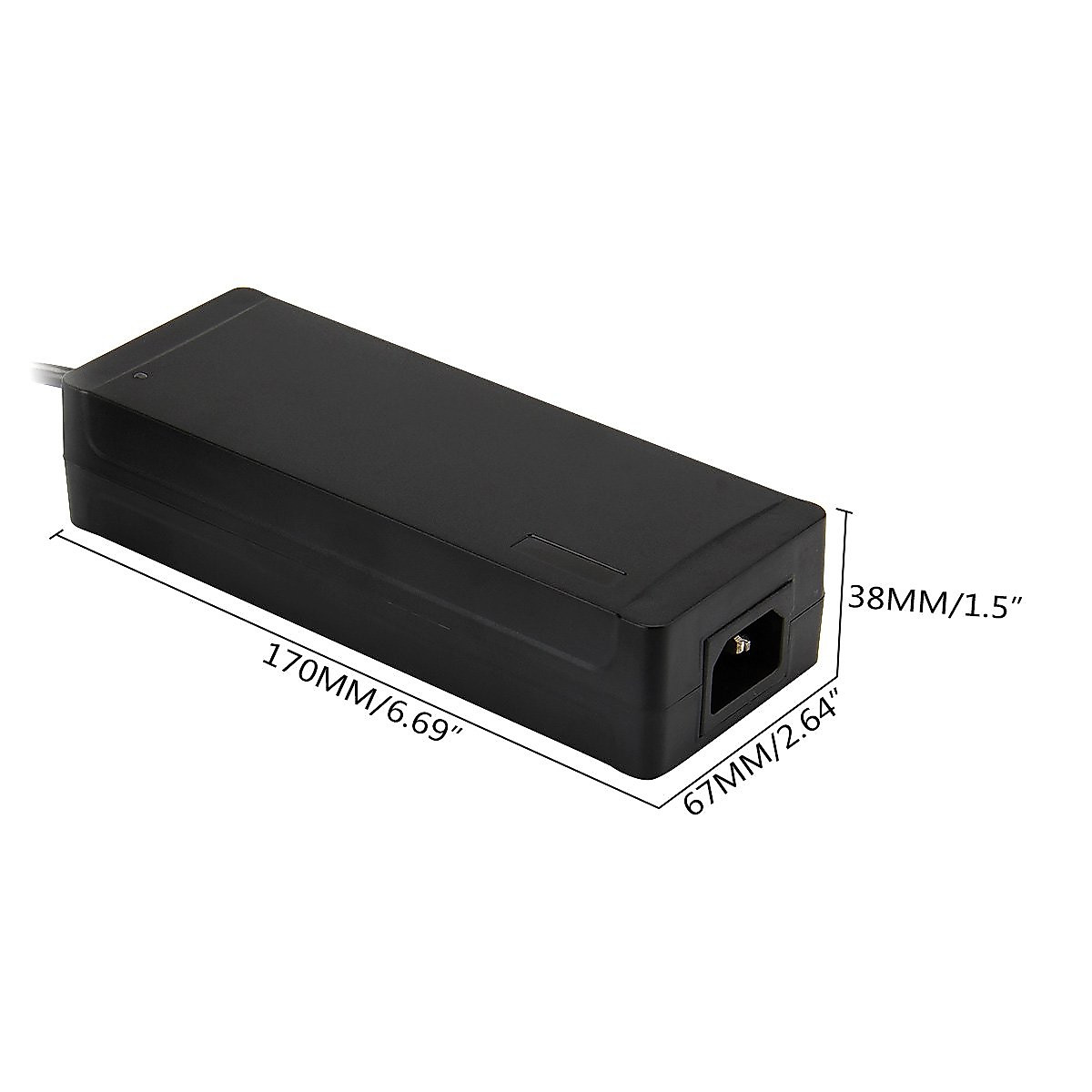 BINZET AC to DC 12V 10A 120W Power Supply Adapter Converter Regulator, 5.5mm x 2.1mm DC Plug, 12Volt 10Amp Wall Power Plug for DC12V 5050 5630 Flexible LED Strip Lights